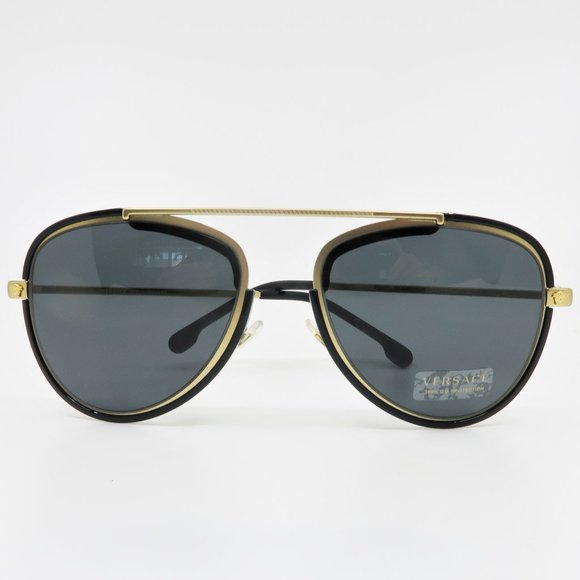 Versace | Accessories | Versace Mod 293 142887 Unisex Aviator Blackgold ...